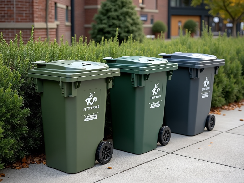 Curbside Trash Cans