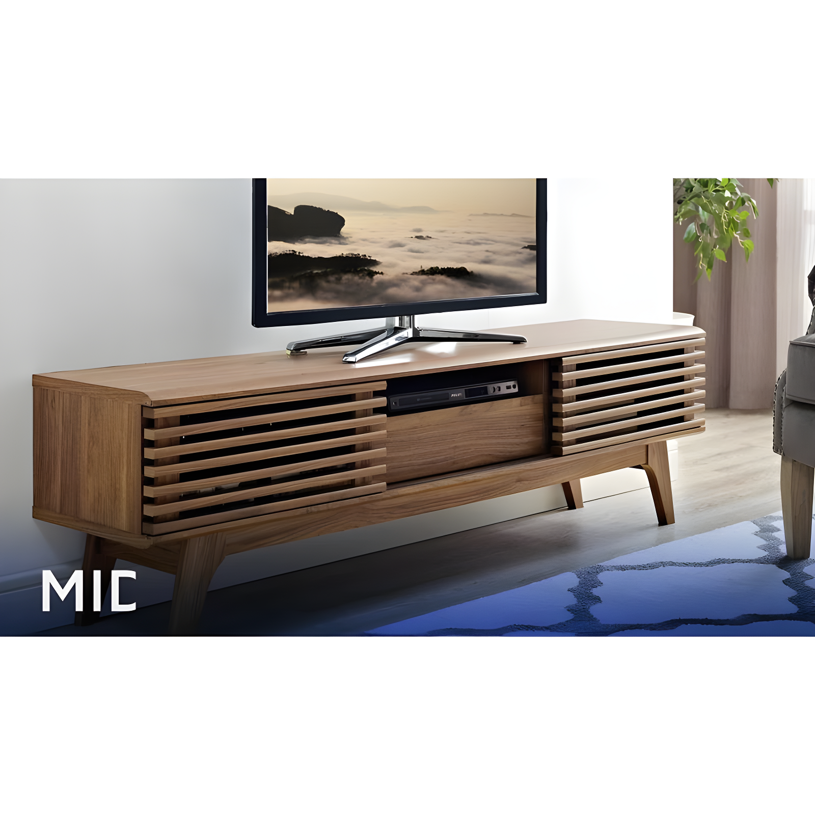 Save $206 • Render TV Stand for TVs up to 59" Walnut - Modway: Mid ...